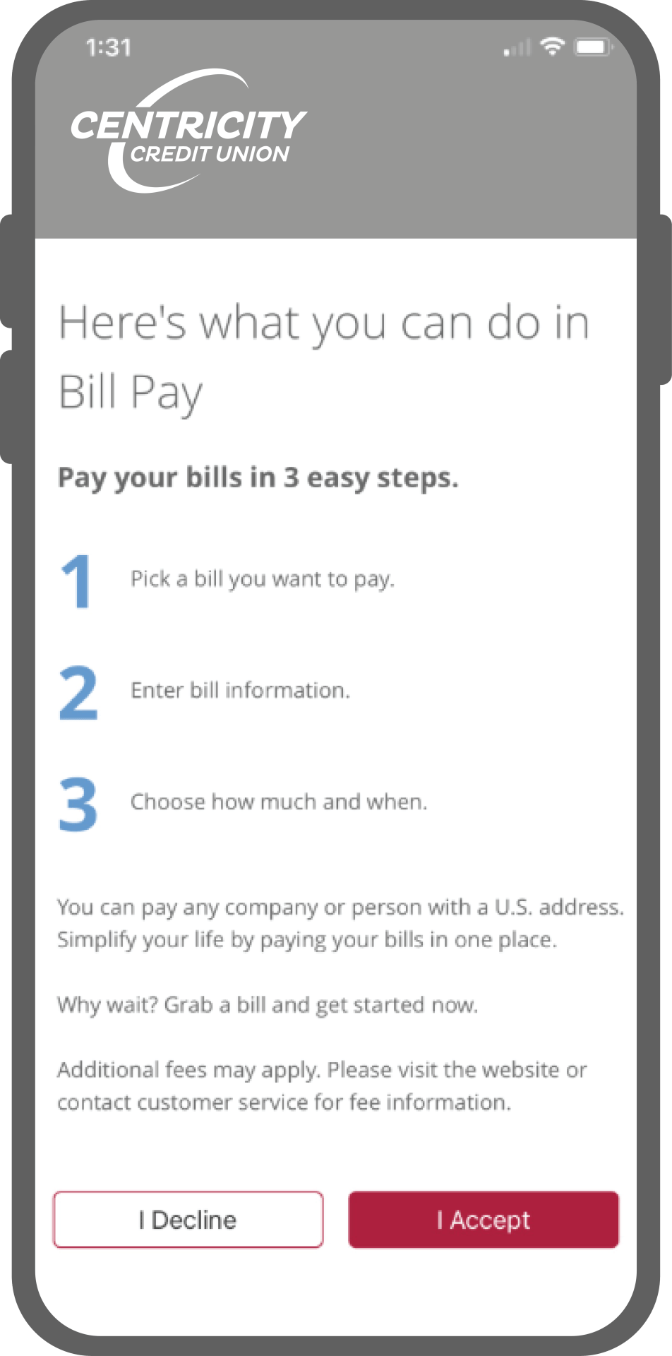 Online and Mobile Banking - CentricityCU
