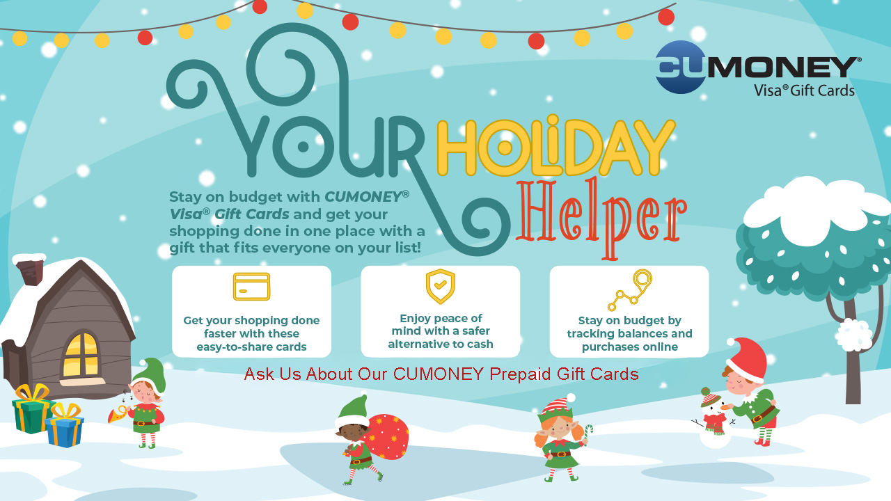 CUMONEY Prepaid Visa Gift Cards - CentricityCU